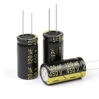 10Pcs Aluminum Electrolytic Capacitor 450V120UF 18x40mm High Frequency ...