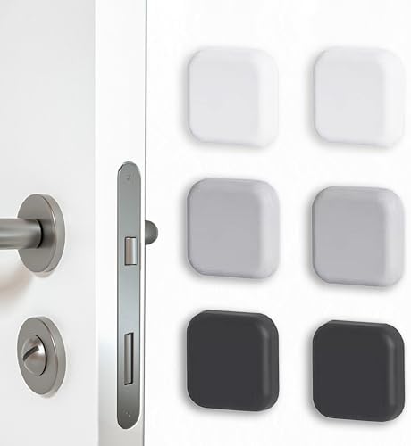 Amazon.com: [6 Pack] [Black&White&Gray] Door Stoppers Wall Protector ...