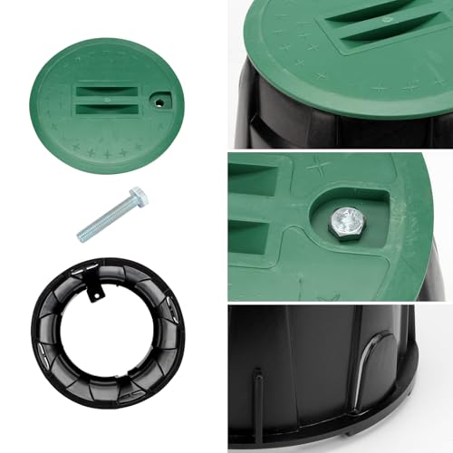 6-Piece 6" Diameter Underground Sprinkler Valve Electrical Box for ...