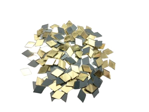 ZILZON® Shisha Mirrors for Embroidery and Craft Purpose Diamond Shape ...