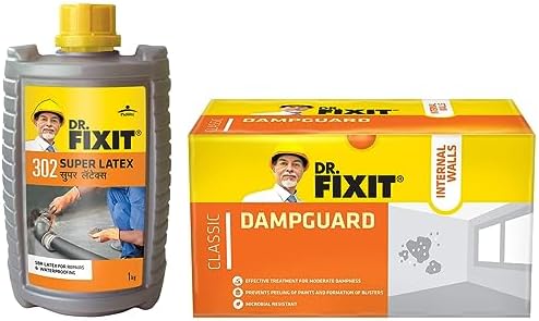 DR. FIXIT Dampguard Classic Damp-Proof Coating - 1Kg & DR. FIXIT 302 ...