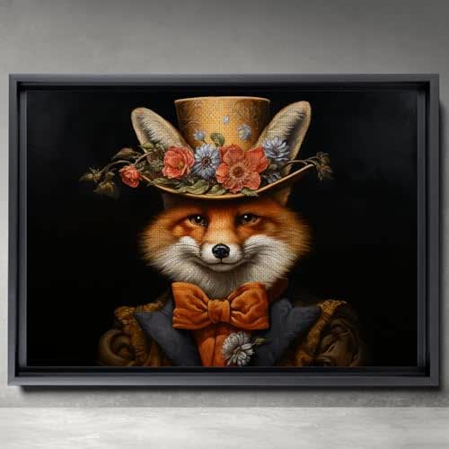 Amazon.com: Fox in the Moonlight Premium Matte Print, Fox Art Print ...