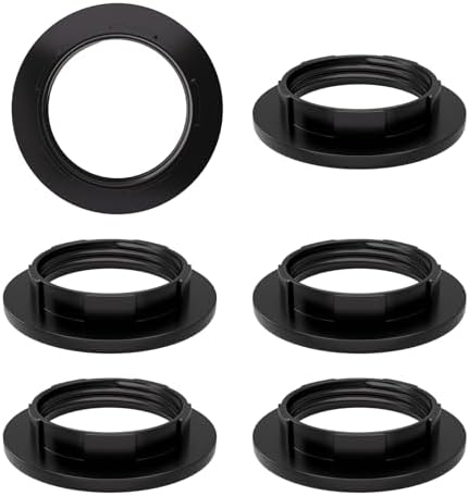 6 Piece Lampshade Reducer Ring E27 Screw Collar Ring 40MM, Lampshade ...