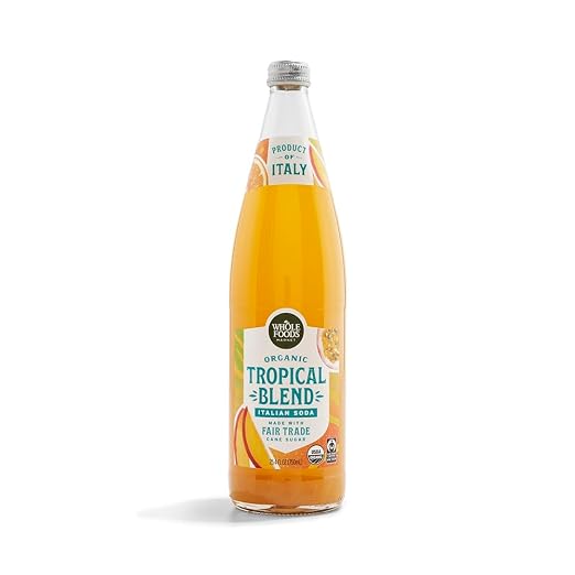 Amazon.com: Whole Foods Market, Organic Tropical Blend Italian Soda, 25 ...
