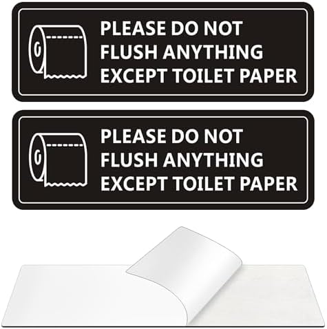 Amazon.com: Do Not Flush Sign for Bathroom, Do Not Flush Anything ...