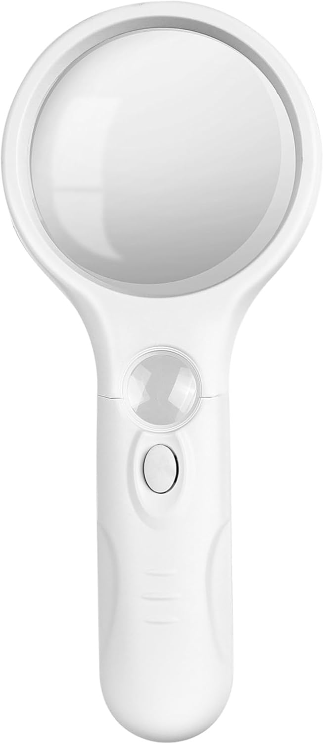 Magnifying Glass with Light 3X 45X Handheld Illuminated Lighted ...