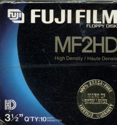 Amazon.com: Fuji Film MF2HD High Density 3.5 Inch Floppy Disks - 10 ...
