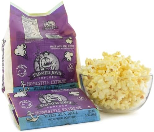 Amazon.com: Farmer Jon’s Microwave Popcorn - Homestyle Extreme Butter ...