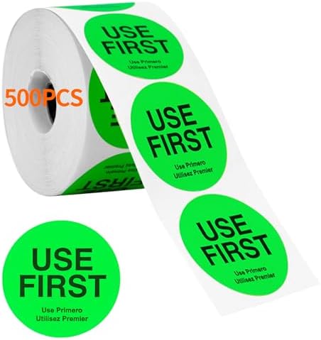 Amazon.com : Use First Sticker with 2 Inch Circular Inventory Control ...