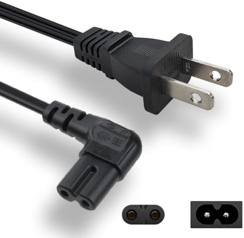 Amazon.com: 12FT Samsung TV Power Cord Right Angle - [UL] Non-Polarized ...