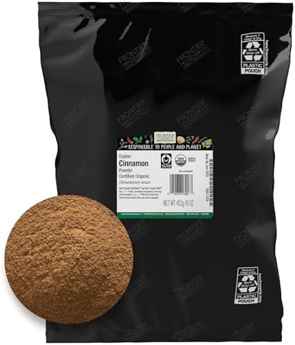 Amazon.com : Frontier Organic Ceylon Ground Cinnamon, 1-Pound Bulk Bag ...