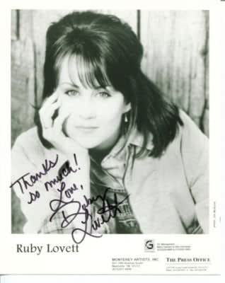 Ruby Lovett Country Music Singer Songwriter Signed Autograph Photo - Signed Photographs at ...