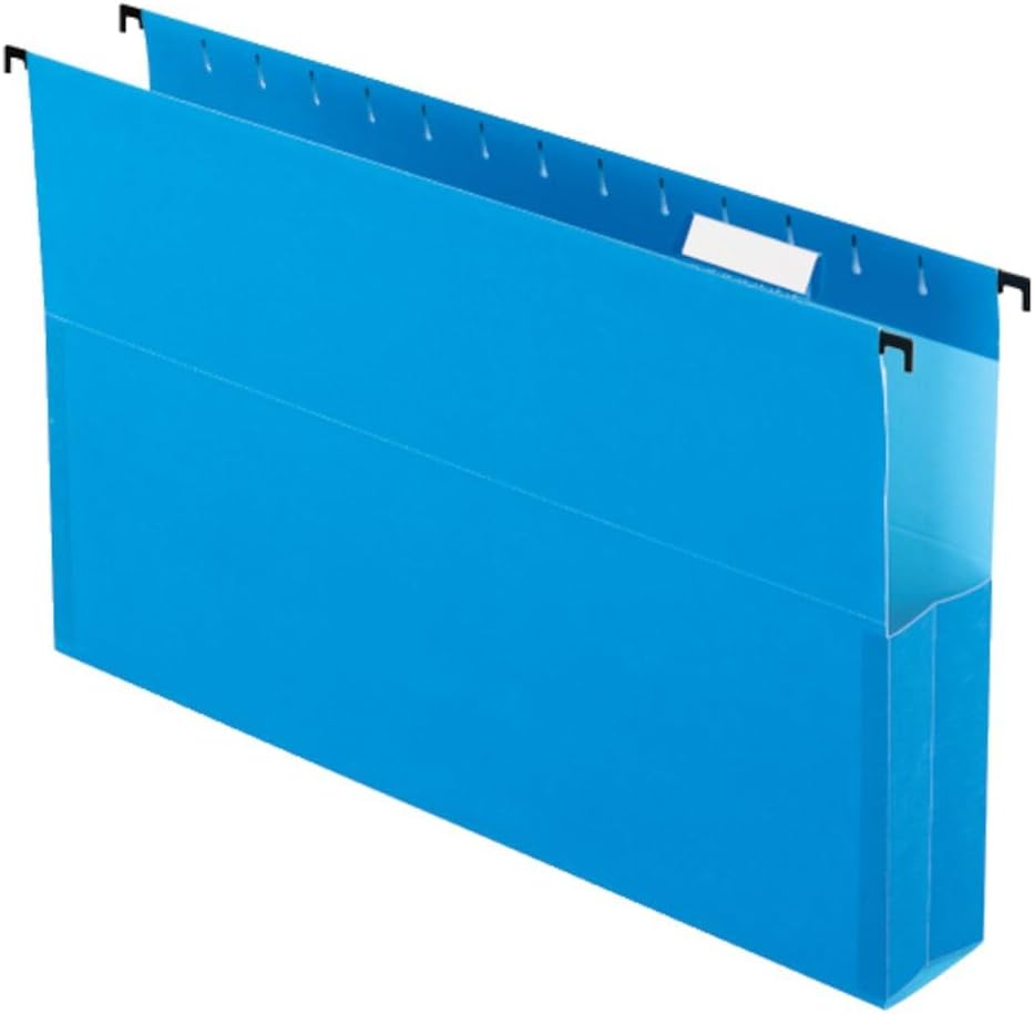 Amazon.com : Shutex Extra Capacity Plastic Hanging File Folders,12 Pack ...
