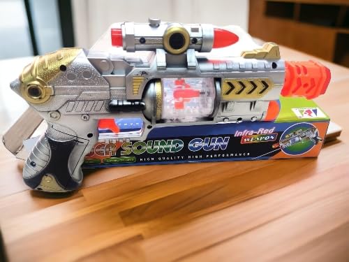 Laser Sound Music Flashing Lights Gun for Kids with Light, Sound ...