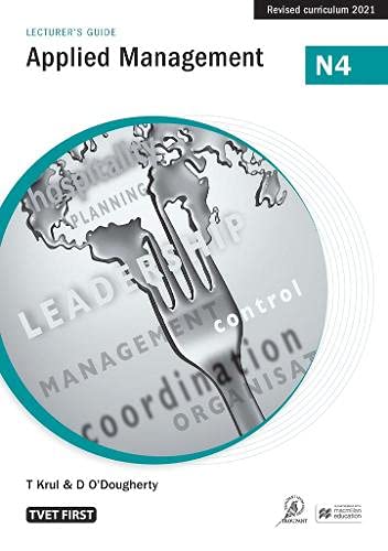 Applied Management N4 Lecturer's Guide | Amazon.com.br