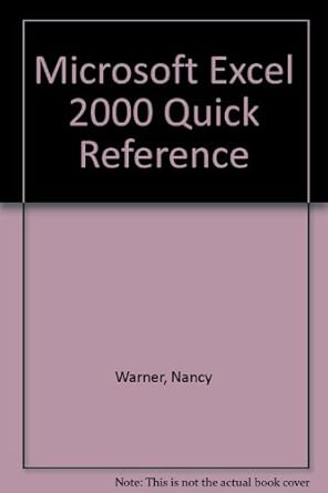Buy Microsoft Excel 2000 Quick Reference Book Online at Low Prices in India | Microsoft Excel ...