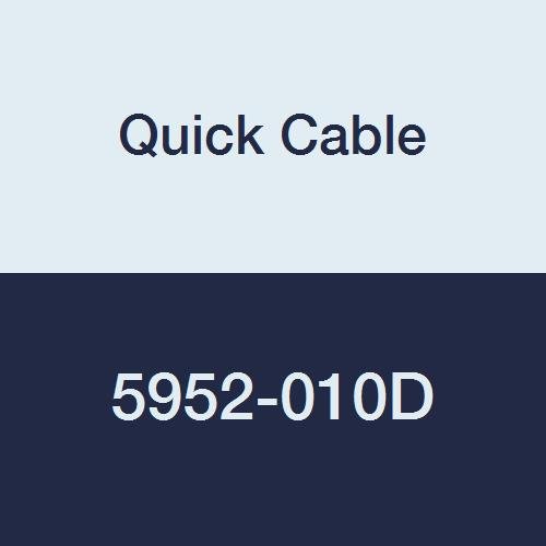 Quick Cable 5952-010D 1/4" Stud MAX Straight Lug, Tin Plated Copper, 4 Gauge, Can Be Crimped or ...