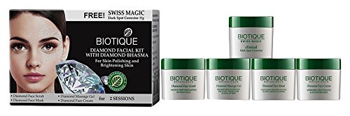 Biotique Diamond Facial Kit With Diamond Bhasma, 1 Count : Amazon.in ...