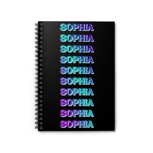 Amazon.com: Personalized Name Spiral Notebook, Name Gifts for Kids ...