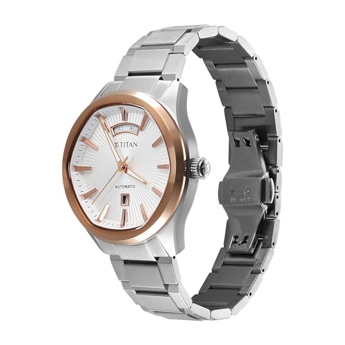 Titan Astral Concealed Automatic Analog with Silver White Dial ...