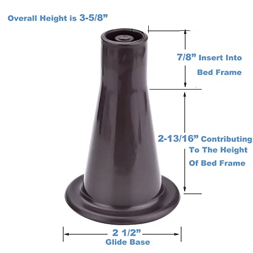 Snapklik.com : 6PCS Reinforced Bed Frame Feet That Replace Wheels ...