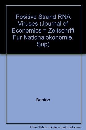 Amazon.com: Positive-Strand Rna Viruses (ARCHIVES OF VIROLOGY ...
