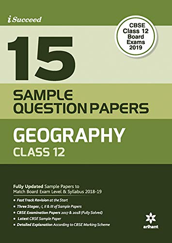 15 Sample Question Papers Geography Class 12 CBSE (Old edition ...