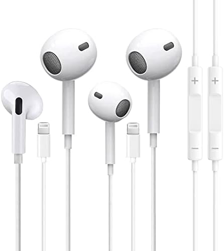 Amazon.com: Fujimoto Dengyo [2 Pack] Apple Earbuds Wired [Apple MFi ...