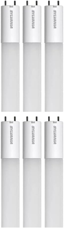 SYLVANIA (6 Pack) 40585 LED Tube LEDlescent 48 inch T8 Ballast-Free ...