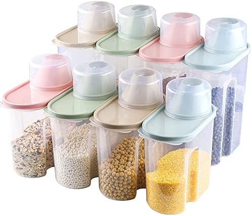 Youyijia 4PCS Cereal Storage Containers 2.2L Airtight Food Storage ...
