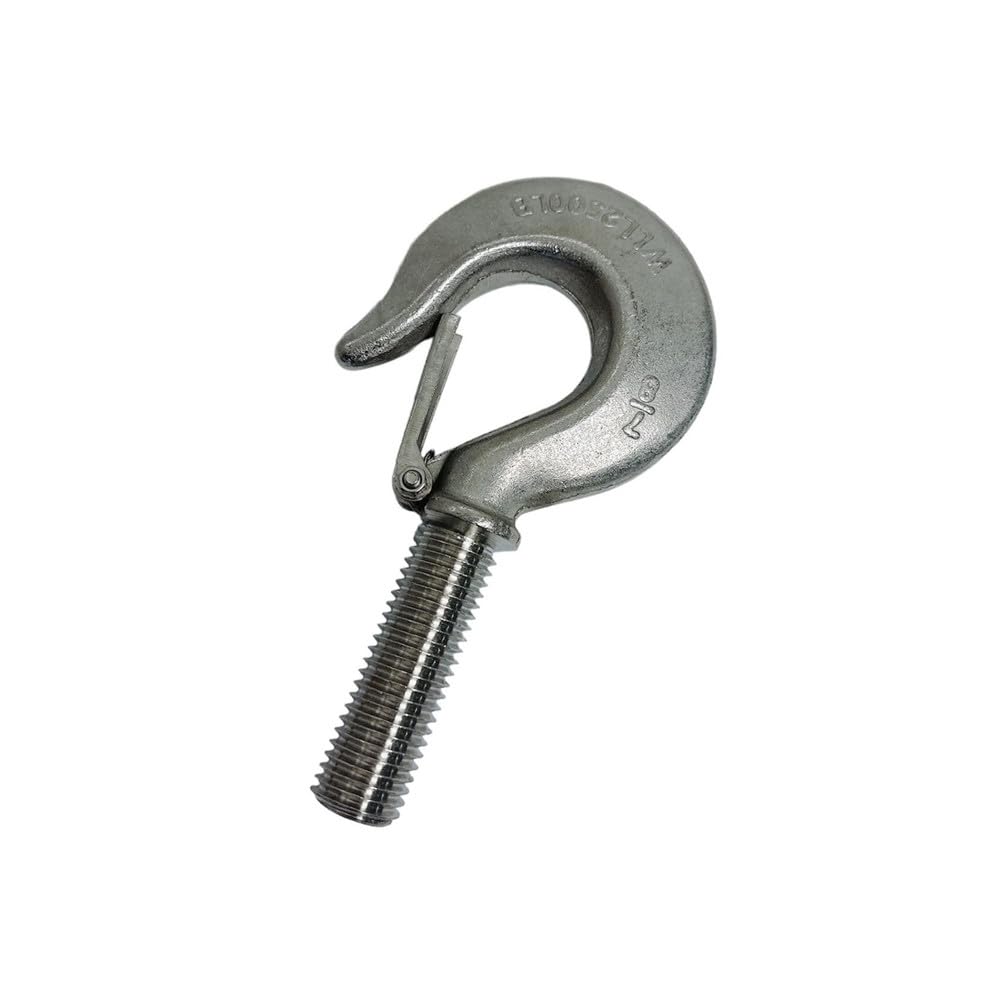 Amazon.com: DBMIMPORTERS Marine 7/8" Threaded Shank Hook Drop Forged ...