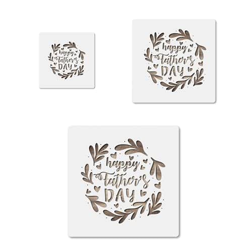 Amazon.com: Happy fathers day, dad mylar stencil pack in 3 sizes ...