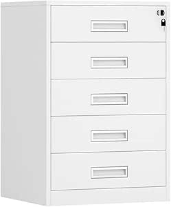 Amazon.com: File Cabinet 5-Layer Drawer Lockable Filing Cabinet, Large ...