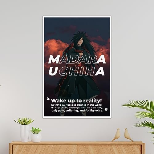 TenorArts Madara Uchiha Poster Naruto Anime Fan Art Print Wall Posters ...