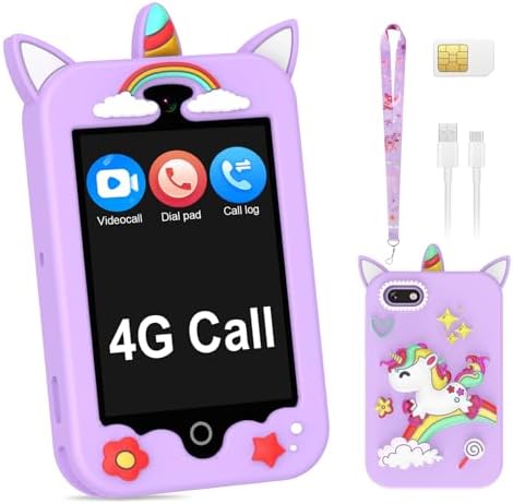 Amazon.com: ele ELEOPTION 4G Smart Phone for Kids Toys with SIM Card ...