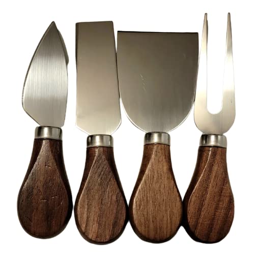 Amazon.com: Custom Engraved Cheese Knives in Walnut Wood. Personalized ...
