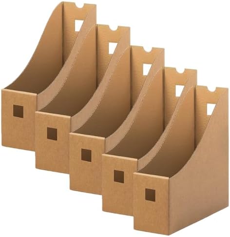 5Pcs A4 Kraft Box File Foolscap Eco Archiving Box Storage File Paper ...