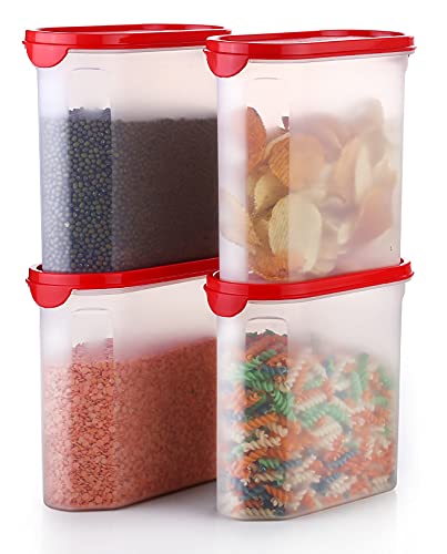 Buy foresta Modular Oval Plastic Container Set, 1.8 Litres, Set of 4 ...