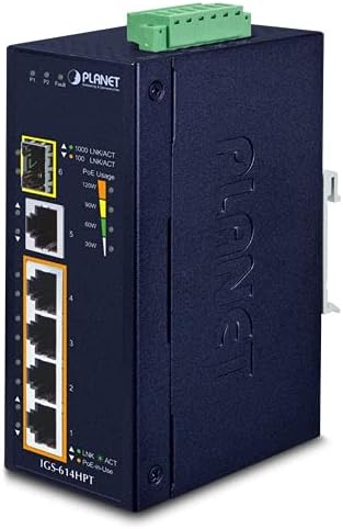 Planet IGS-614HPT network switch Gigabit Ethernet (10/100/1000) Power ...