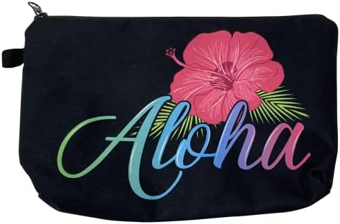 Amazon.com: Aloha Designs ALOHA Cosmetic Bag for Women Roomy Makeup Bag ...