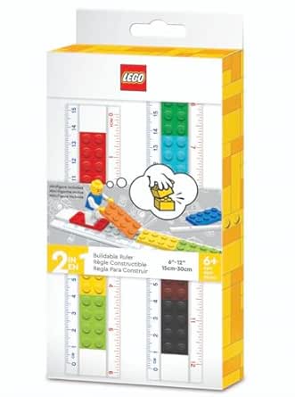 Amazon.com: Lego Stationery Regla construible con minifigura : Juguetes ...