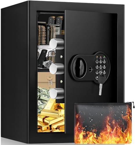 2.8 Cu ft Large Home Safe Fireproof Waterproof, Fireproof Safe Box with ...