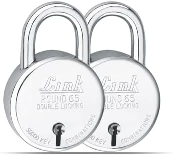 Link Smart 65mm Round Padlock – 7 Levers, Double Locking, Hardened ...