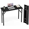 Amazon.com: TEMI Small Computer Desk Folding Table - 35.8" Foldable ...