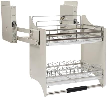 Amazon.com: BANEBONE 2 Tier Pull-Out Cabinet Organizer with Drop Down ...