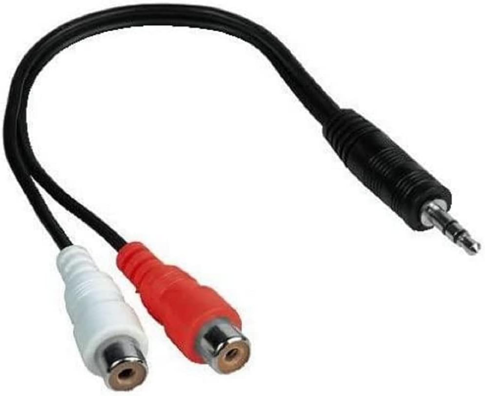 Hama, RCA-Adapter Cable, 2x RCA female to 3,5mm Jack stereo: Amazon.co ...