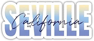 Amazon.com: Seville California Souvenir 2-Inch Magnet Script Design 2 ...