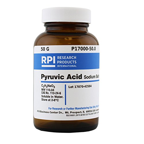 Pyruvic Acid Sodium Salt, [Sodium Pyruvate], 50 Grams: Amazon.com ...