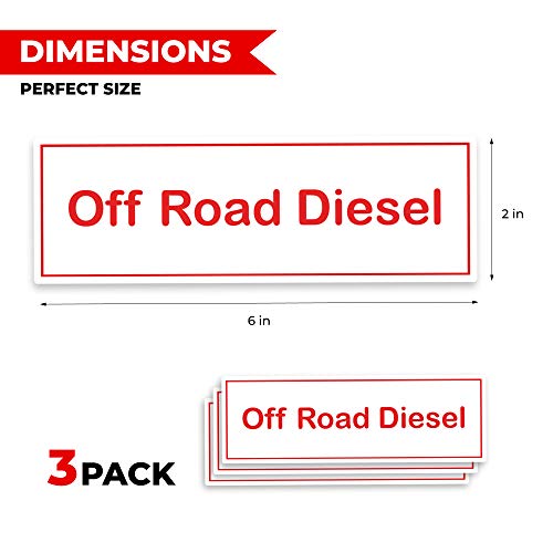 Off Road Diesel Sticker, Labels for Fuel Storage Tanks - - Want It All