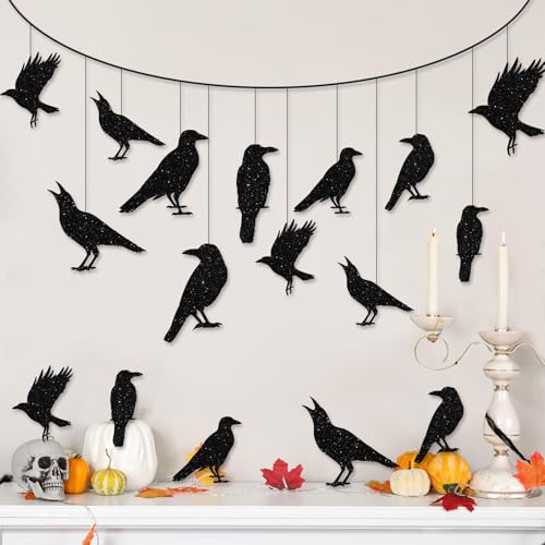 Halloween Black Crow for Hanging Decoration - Soul & Lane